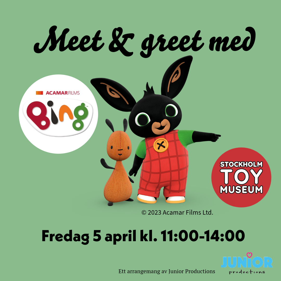 Bing & Flopp på besök! - Stockholm Toy Museum