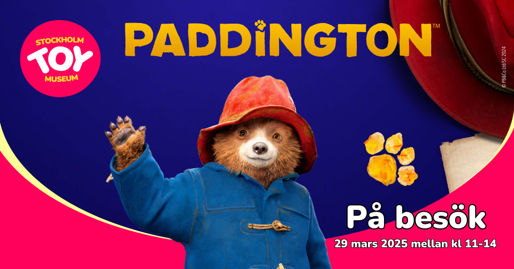 Paddington besök - Stockholm Toy Museum