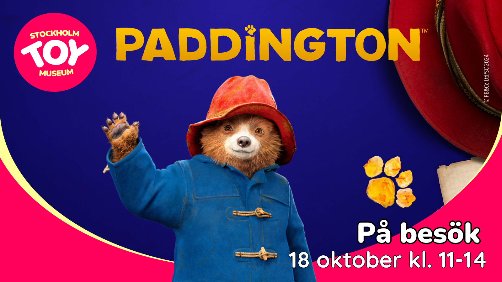 Paddington besök - Stockholm Toy Museum